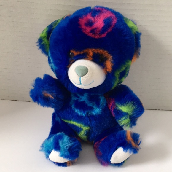 Build-A-Bear | Toys | Build A Bear Smallfry Dark Blue Peace Bear | Poshmark